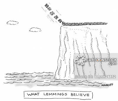 Lemmings Cartoons and Comics - funny pictures from CartoonStock