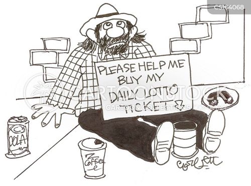 Lotto Tickets Cartoons and Comics - funny pictures from CartoonStock