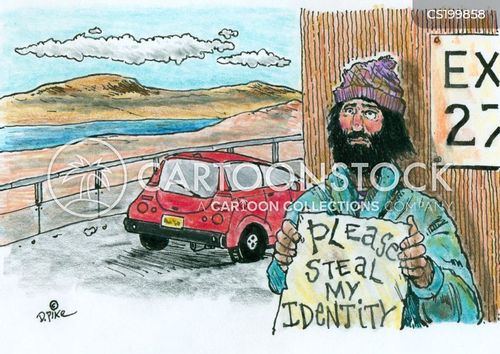Id Theft Cartoons and Comics - funny pictures from CartoonStock