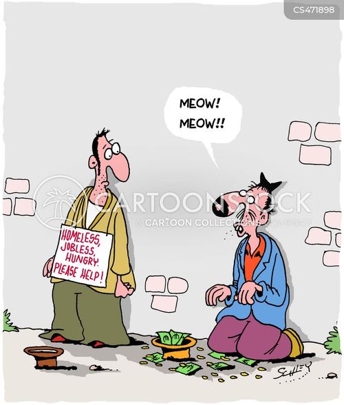 Homeless Individuals Cartoons and Comics - funny pictures from CartoonStock