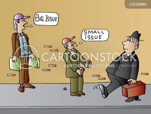 Big Issues Cartoons and Comics - funny pictures from CartoonStock