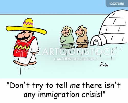 Immigration Crisis Cartoons and Comics - funny pictures from CartoonStock