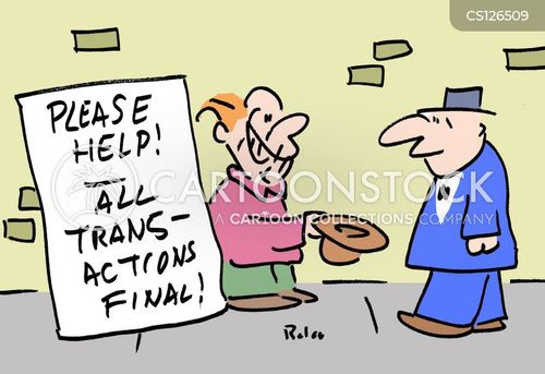 Transaction Cartoons and Comics - funny pictures from CartoonStock