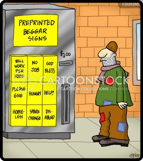 Begging Beg Cartoons and Comics - funny pictures from CartoonStock
