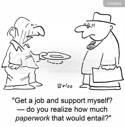 Too Much Paperwork Cartoons and Comics - funny pictures from CartoonStock