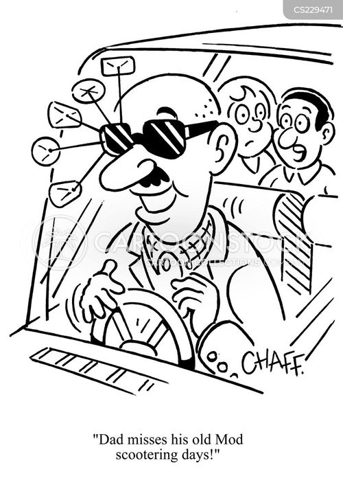 Mods And Rockers Cartoons and Comics - funny pictures from CartoonStock