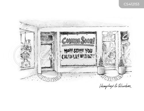 Shop Window Cartoons and Comics - funny pictures from CartoonStock