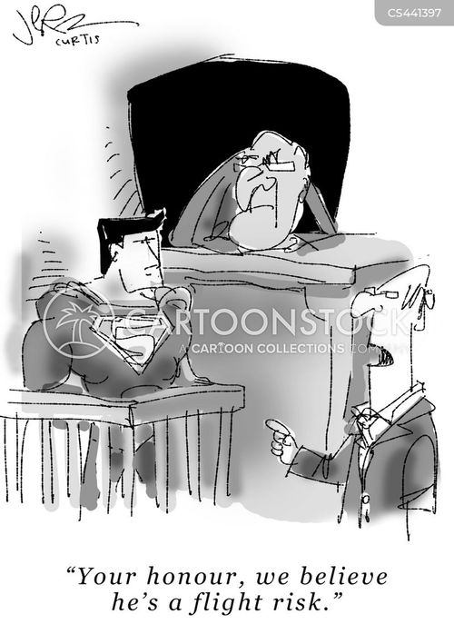 Bail Hearing Cartoons and Comics - funny pictures from CartoonStock