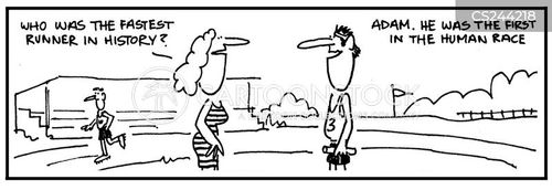 First Man Cartoons and Comics - funny pictures from CartoonStock