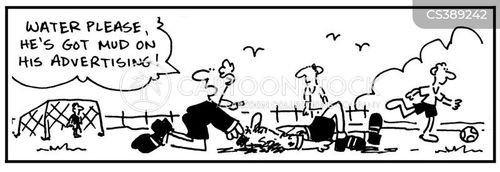 Football Injuries Cartoons and Comics - funny pictures from CartoonStock