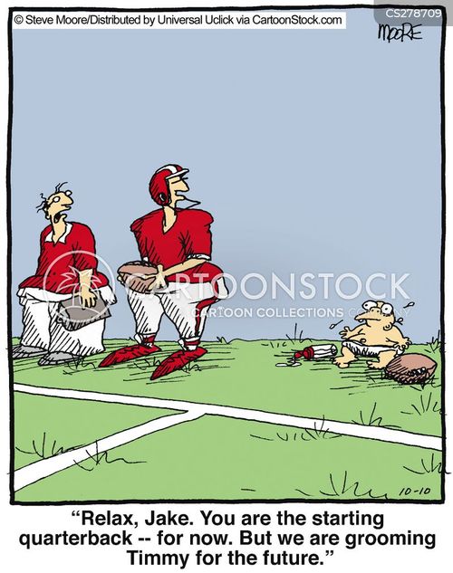 Quarterback Cartoons and Comics - funny pictures from CartoonStock