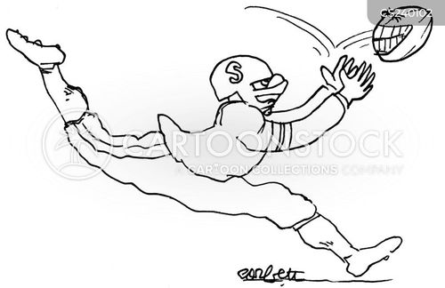 Cartoon Wide Receiver