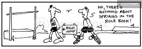 Long Jumping Cartoons and Comics - funny pictures from CartoonStock
