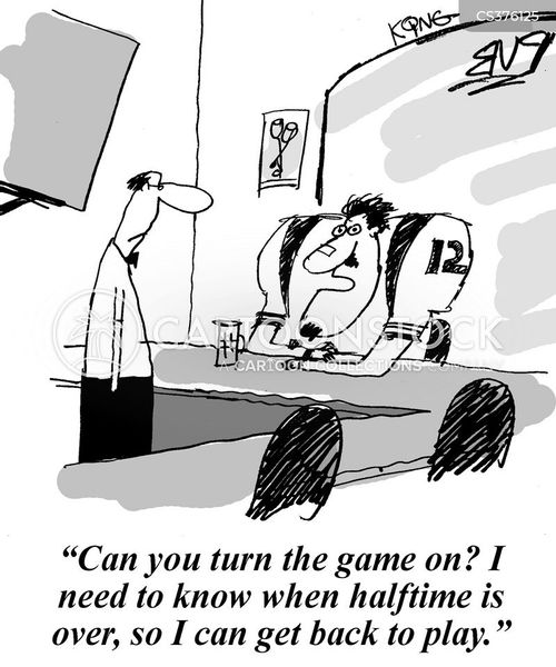 Half Time Cartoons and Comics - funny pictures from CartoonStock
