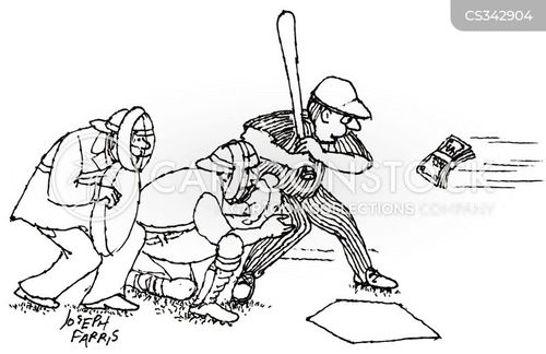 Baseball Player Cartoons and Comics - funny pictures from CartoonStock