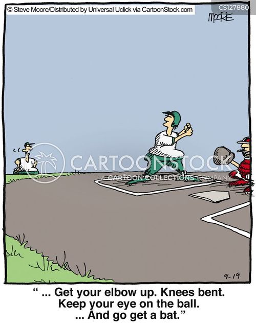 Playing Baseball Cartoons and Comics - funny pictures from CartoonStock