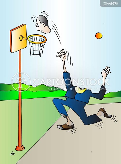 Basketball Hoop Cartoons and Comics - funny pictures from CartoonStock