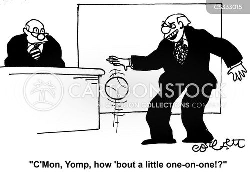 One On One Cartoons and Comics - funny pictures from CartoonStock