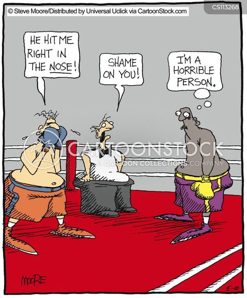 Boxing Referee Cartoon