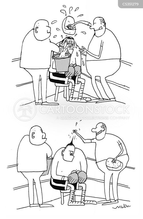 Boxing Fight Cartoons and Comics - funny pictures from CartoonStock