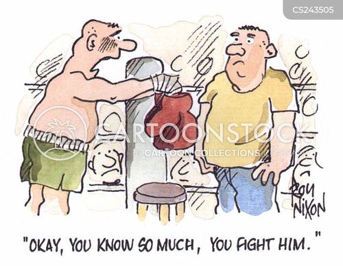 Boxing Fight Cartoons and Comics - funny pictures from CartoonStock