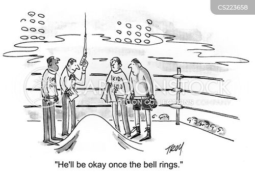 Boxing Bell Cartoons and Comics - funny pictures from CartoonStock