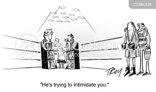 Intimidate Cartoons and Comics - funny pictures from CartoonStock