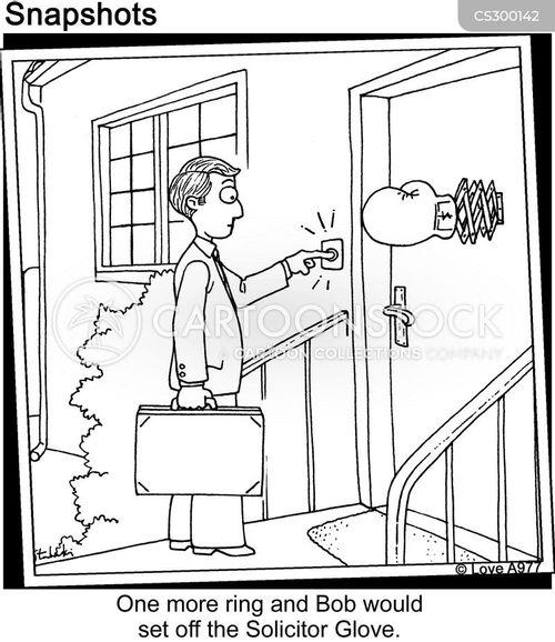 No Soliciting Cartoons and Comics - funny pictures from CartoonStock