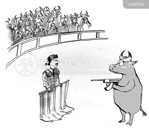 Bullfight Cartoons and Comics - funny pictures from CartoonStock
