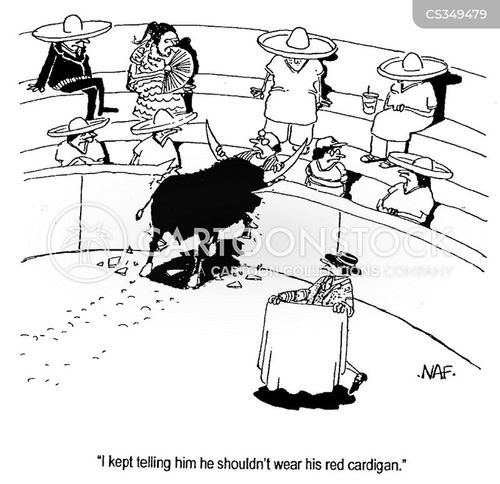 Bull Fighting Cartoons and Comics - funny pictures from CartoonStock