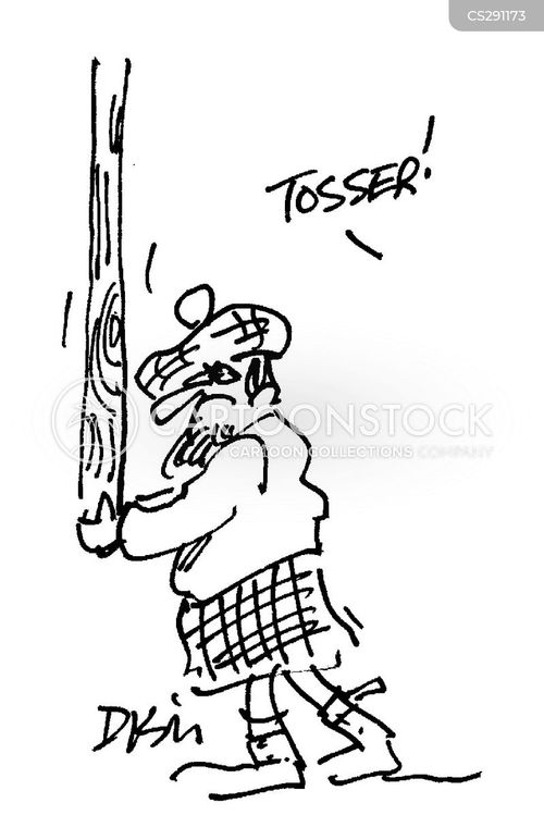 Tossing The Caber Cartoons and Comics - funny pictures from CartoonStock
