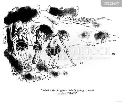 Caveman Recreation Cartoons and Comics - funny pictures from CartoonStock