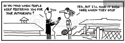 Autographing Cartoons and Comics - funny pictures from CartoonStock