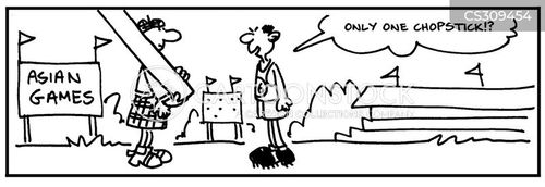 Chopsticks Cartoons and Comics - funny pictures from CartoonStock