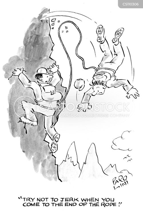 Climbing Rope Cartoons and Comics - funny pictures from CartoonStock
