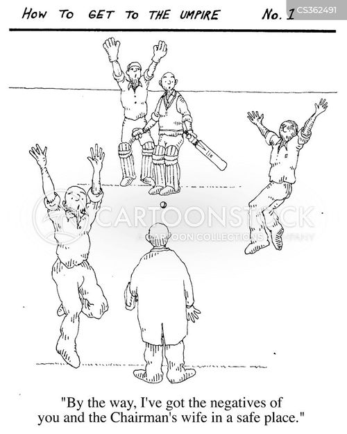 Cricket Umpire Cartoons and Comics - funny pictures from CartoonStock