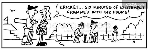 Test Cricket Cartoons and Comics - funny pictures from CartoonStock