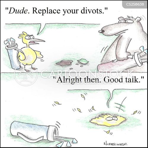 Divot Cartoons and Comics - funny pictures from CartoonStock