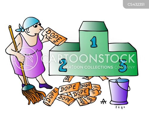 Drugs In Sport Cartoons and Comics - funny pictures from CartoonStock