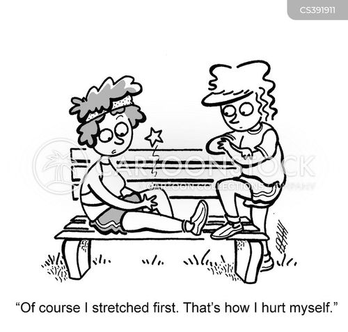 Muscle Rub Cartoons and Comics - funny pictures from CartoonStock