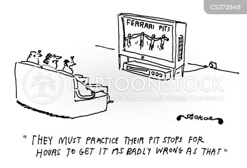 Car Racing Cartoons and Comics - funny pictures from CartoonStock