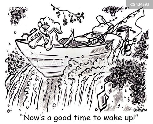 Waterfall Cartoons and Comics - funny pictures from CartoonStock