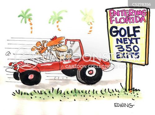 Florida Golf Course Cartoons and Comics - funny pictures from CartoonStock