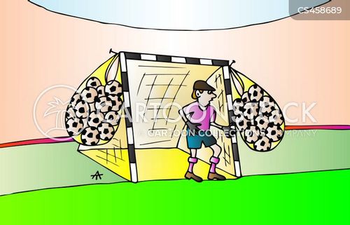 Goalkeeper Cartoons and Comics - funny pictures from CartoonStock