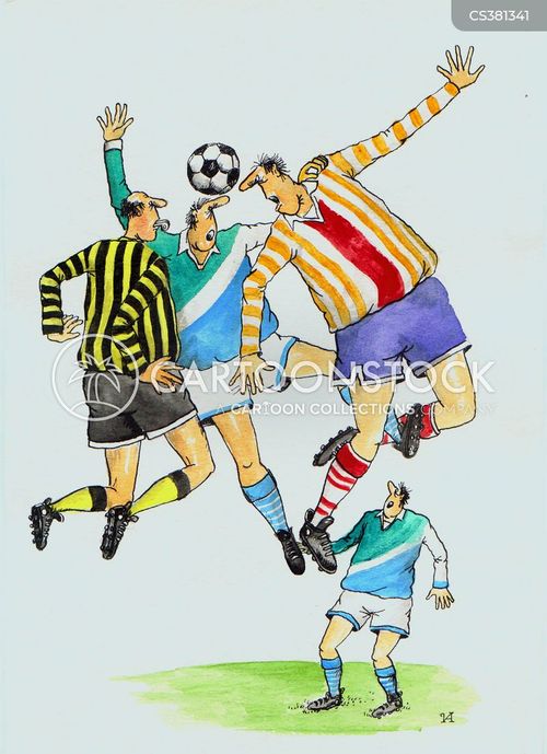 Soccer Game Cartoons and Comics - funny pictures from CartoonStock
