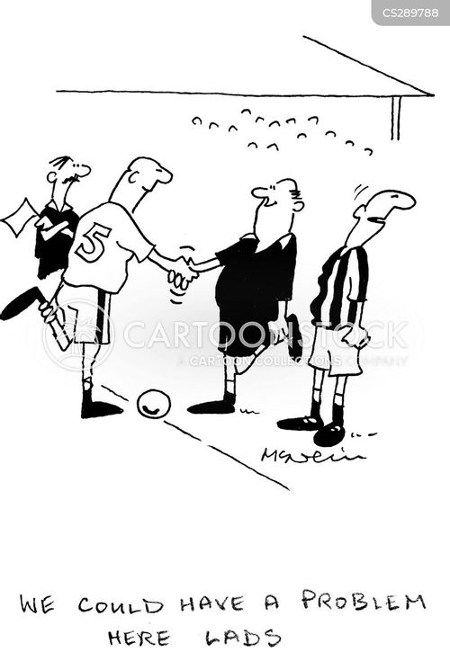 Soccer Pitch Cartoons and Comics - funny pictures from CartoonStock