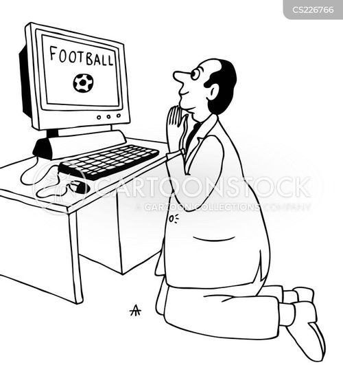 Post Game Prayer Cartoons and Comics - funny pictures from CartoonStock