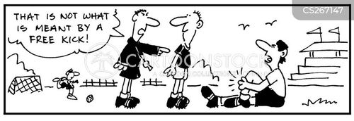 Free Kick Cartoons and Comics - funny pictures from CartoonStock