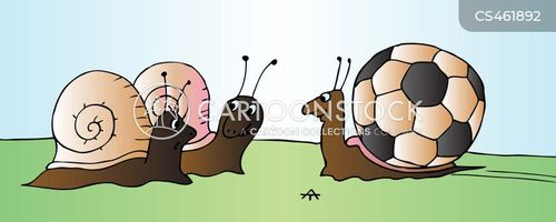 Snail Basketball Cartoons and Comics - funny pictures from CartoonStock