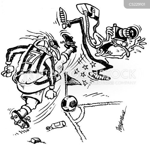 Free Kick Cartoons and Comics - funny pictures from CartoonStock